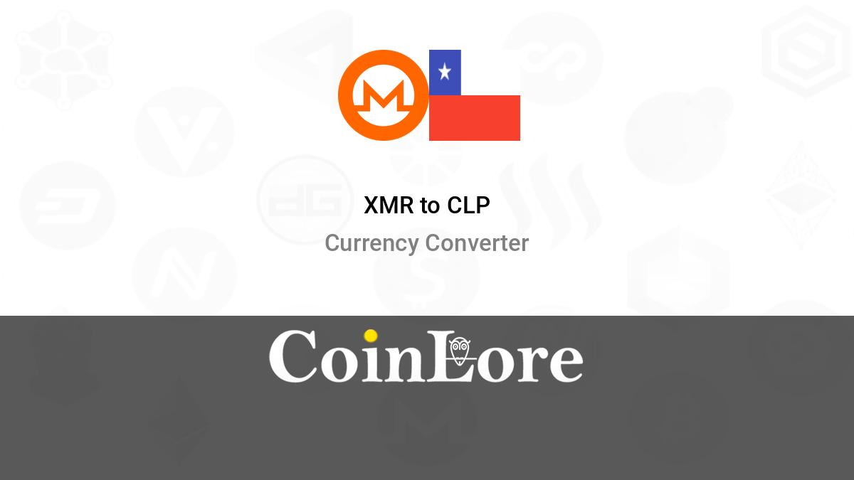 Convert XMR to CLP