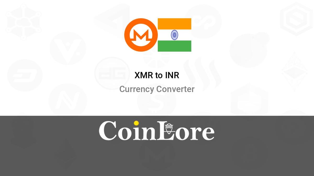 Convert XMR to INR