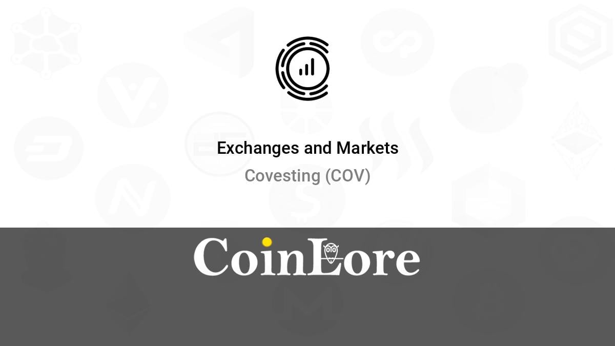 Covesting (COV) 거래소 | CoinLore