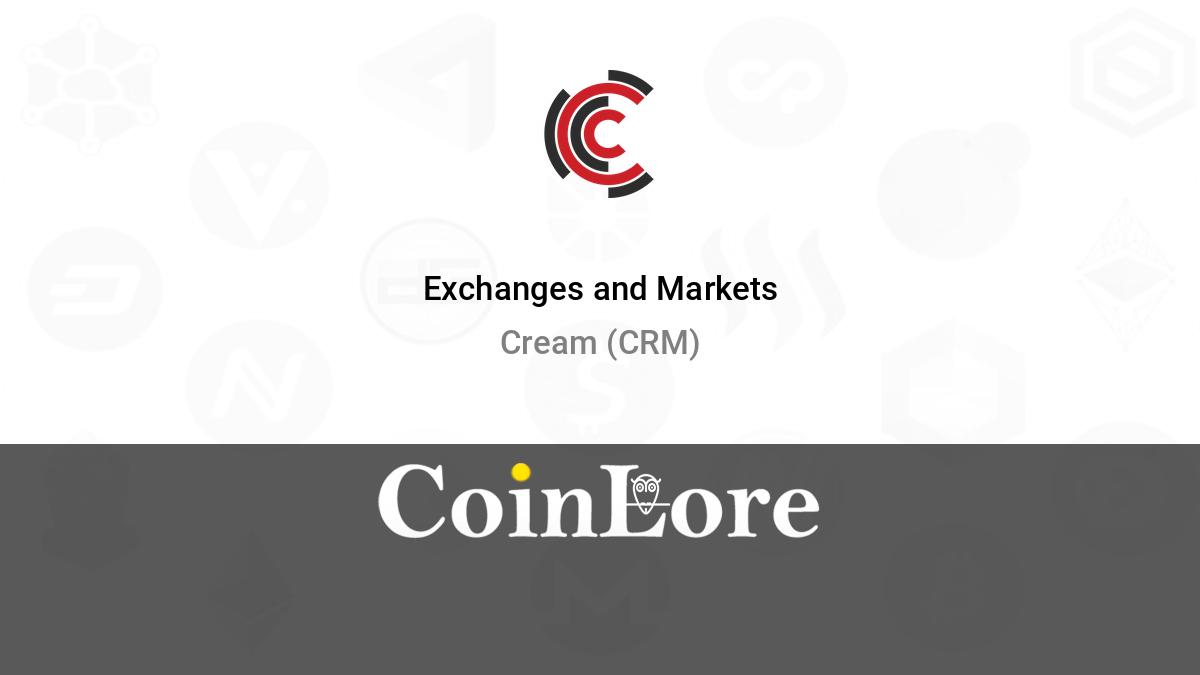 Creamcoin (CRM) Onde comprar | CoinLore