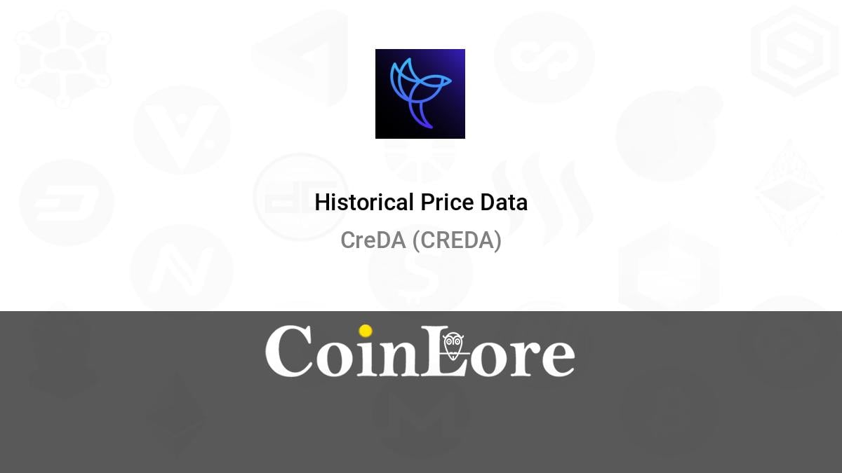 CreDA (CREDA) Historical Prices | CoinLore