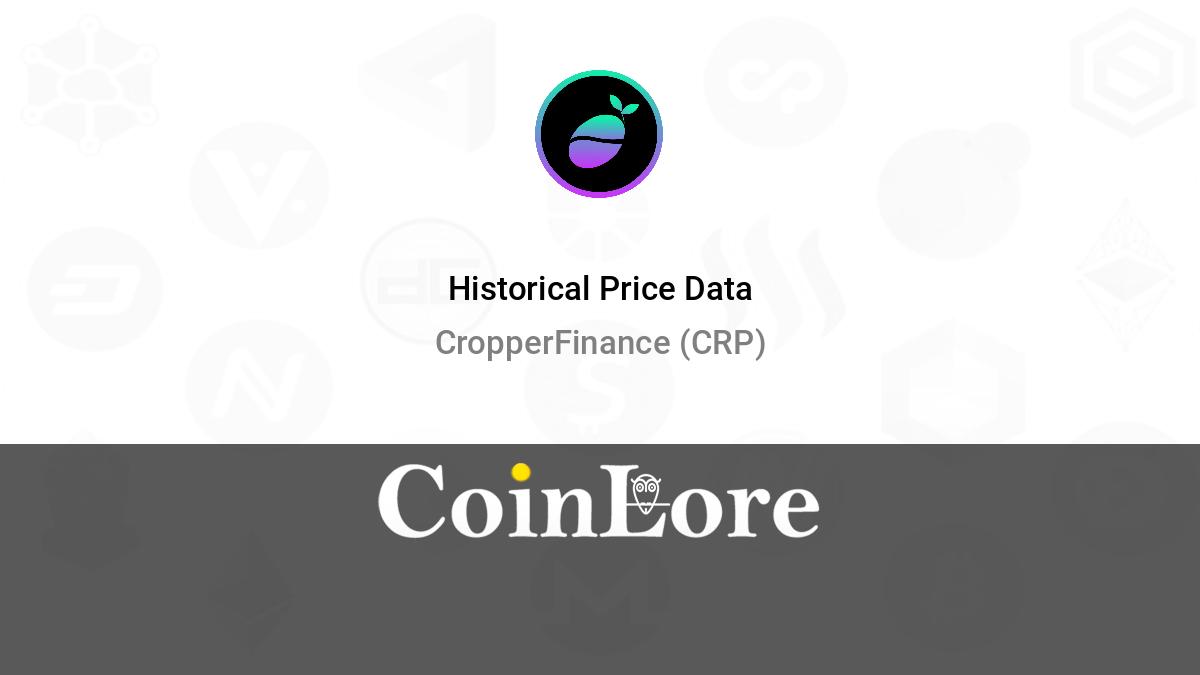 CropperFinance (CRP) Historical Prices | CoinLore