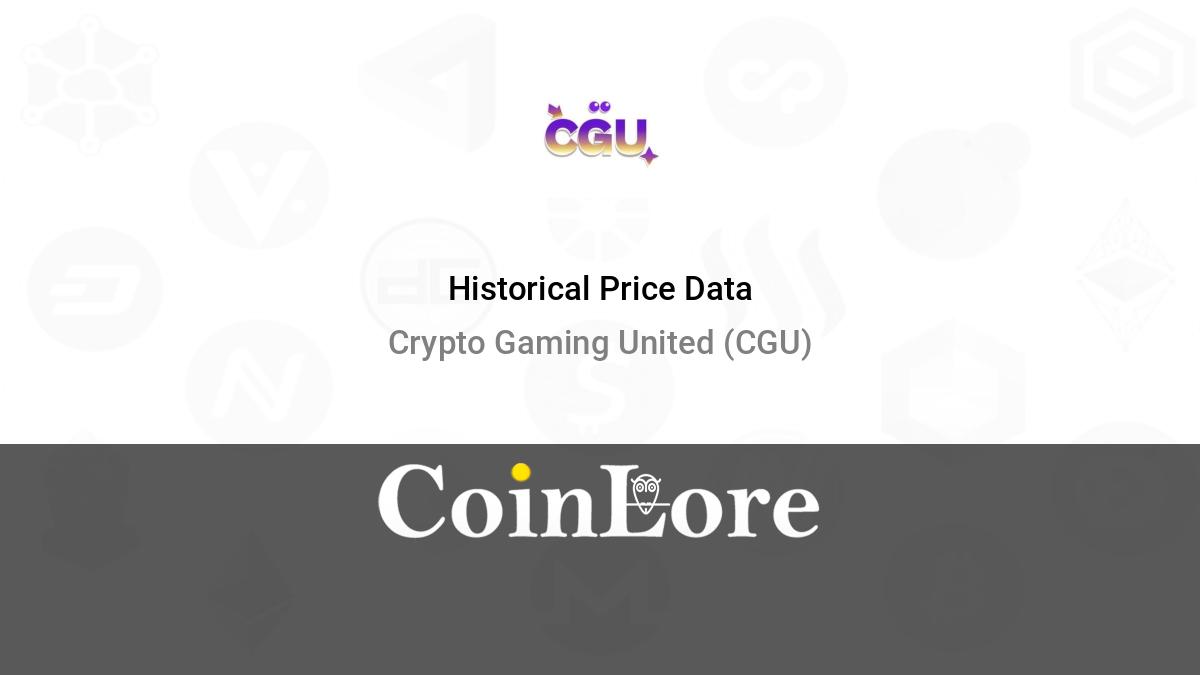 Crypto Gaming United (CGU) Historical Prices | CoinLore