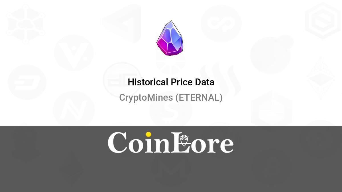 CryptoMines (ETERNAL) Precio Histórico, Gráfico, Valor Anual | CoinLore