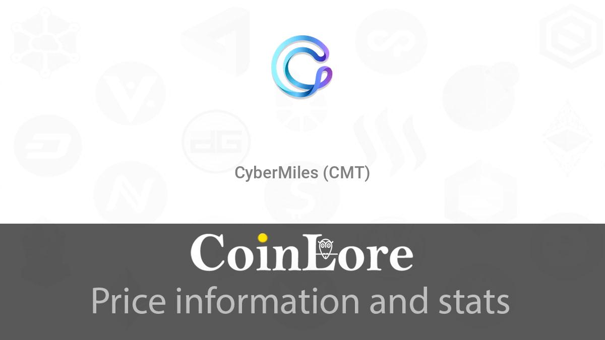 CyberMiles Price, Chart, Market Cap, CMT Coin Essentials | CoinLore
