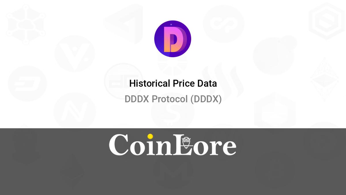 DDDX Protocol (DDDX) Historical Prices | CoinLore
