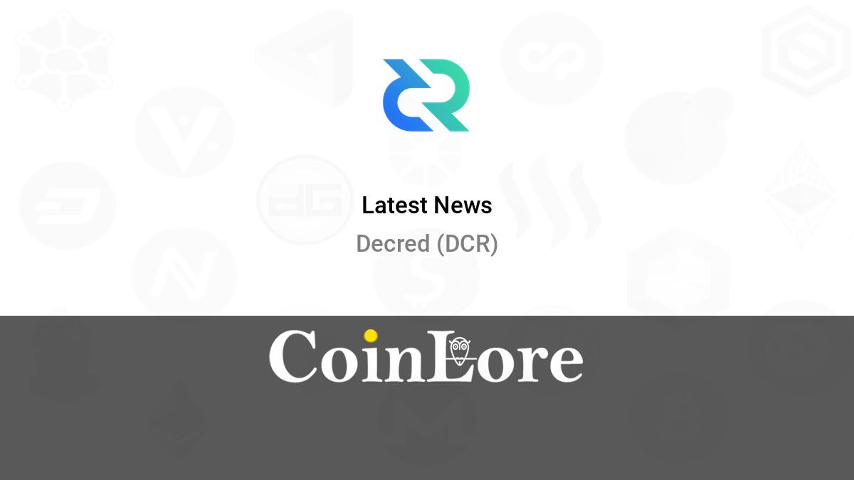 Decred (DCR) Новости | CoinLore