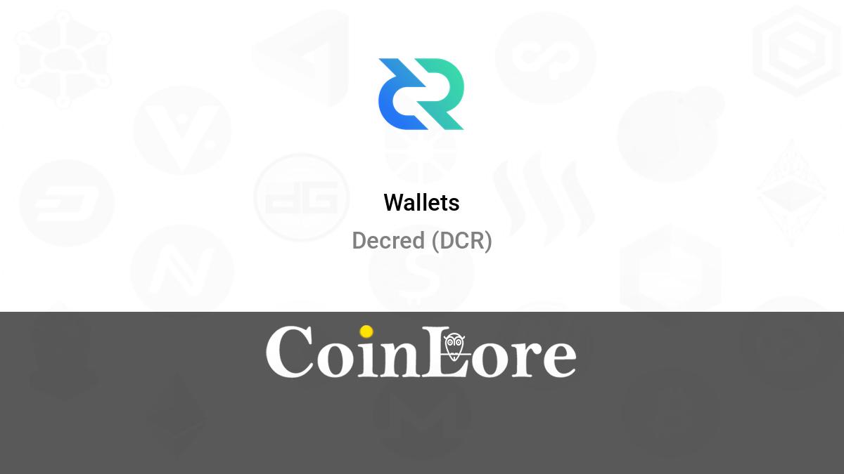 List of Top Decred (DCR) Wallets | CoinLore