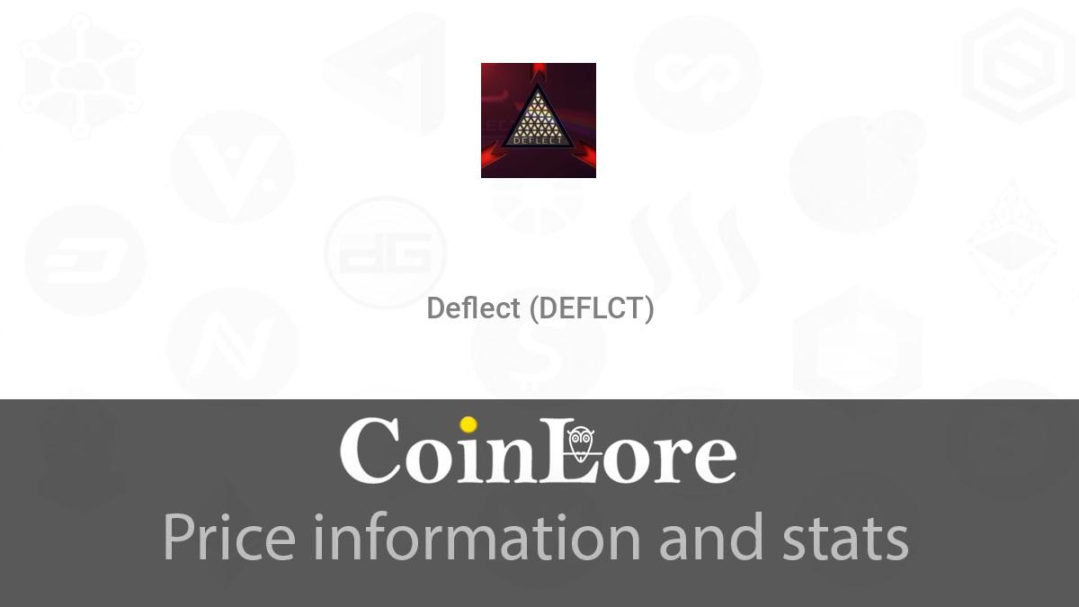 Deflect Price, Chart, Market Cap, DEFLCT Coin Essentials | CoinLore