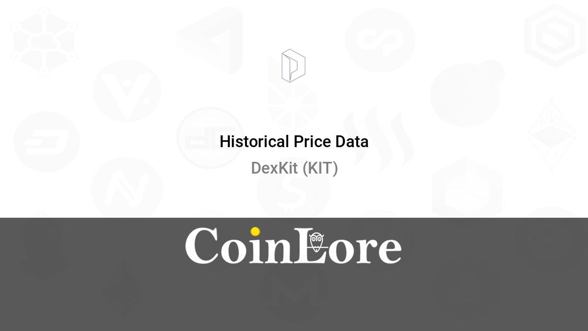 DexKit (KIT) Historical Prices | CoinLore