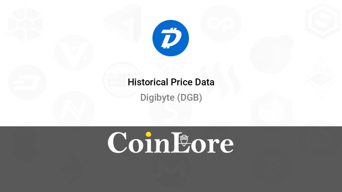 DigiByte (DGB) Historical Prices | CoinLore