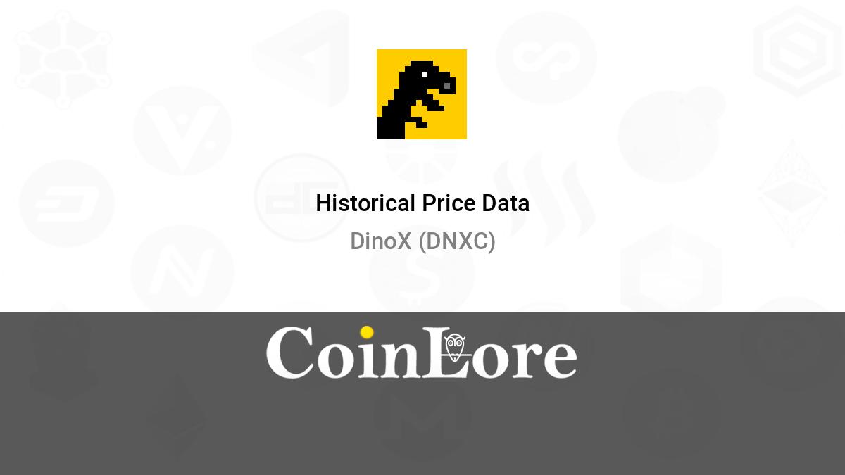 DinoX (DNXC) Historical Prices | CoinLore