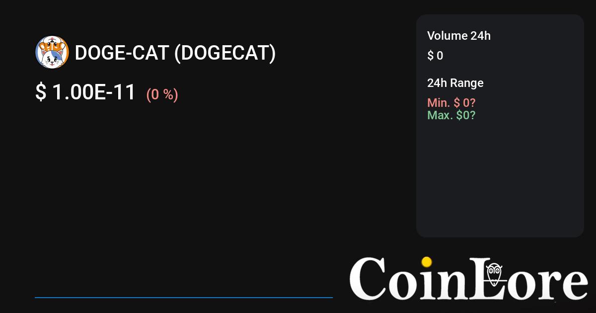 DOGE-CAT Price, Chart, Market Cap, DOGECAT Coin Essentials | CoinLore