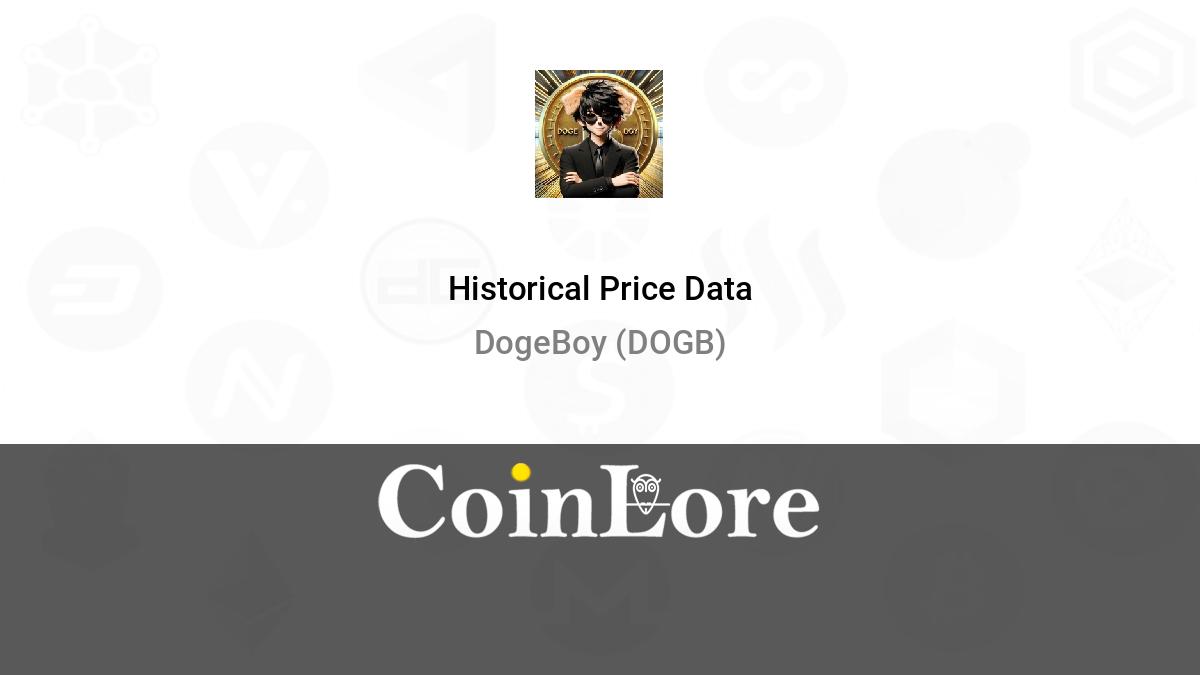 DogeBoy (DOGB) Historical Prices | CoinLore
