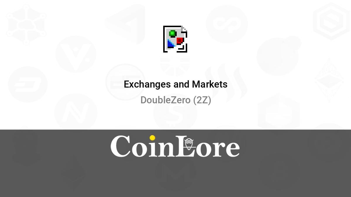 DoubleZero (2Z) Exchanges - Where to Buy,Sell,Trade | CoinLore