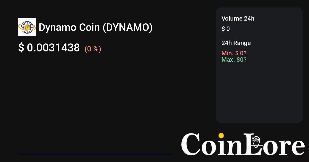 Dynamo Coin Price, Chart, Market Cap, DYNAMO Coin Essentials | CoinLore
