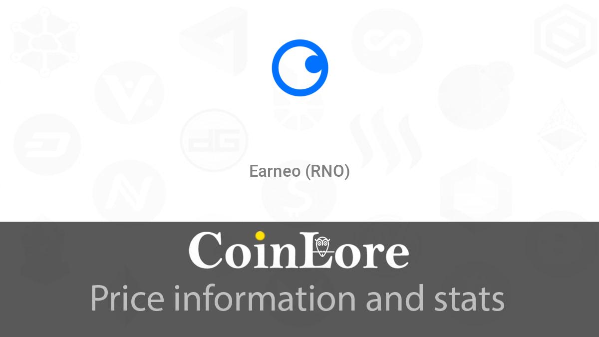 Earneo Price, Chart, Market Cap, RNO Coin Essentials | CoinLore