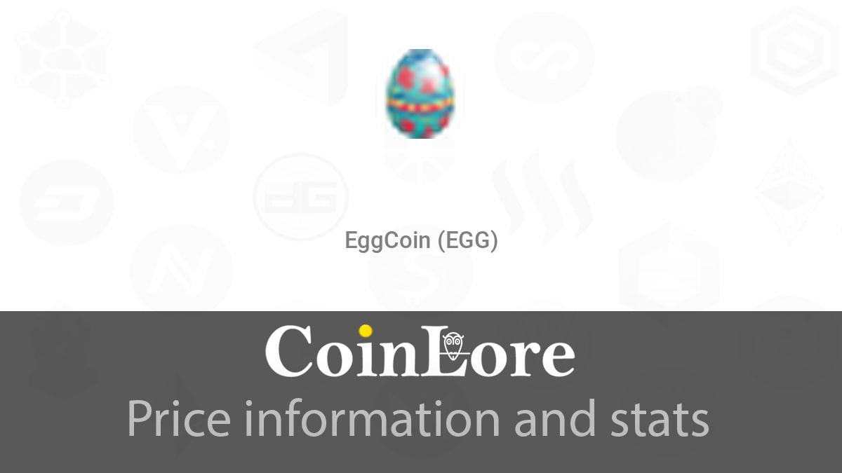 EggCoin Price, Chart, Market Cap, EGG Coin Essentials | CoinLore
