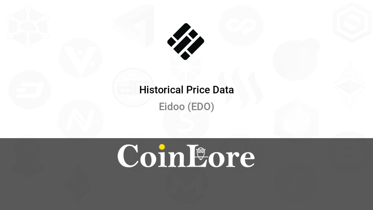 Eidoo (EDO) Historical Prices | CoinLore