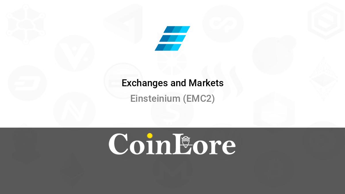 아인스타이늄 (EMC2) 거래소 | CoinLore