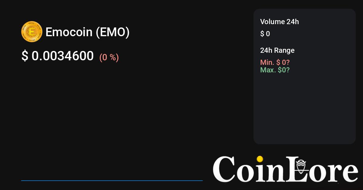 Emocoin Price, Chart, Market Cap, EMO Coin Essentials | CoinLore