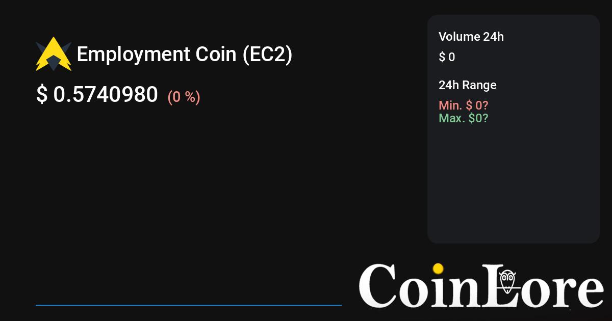 Employment Coin Price, Chart, Market Cap, EC2 Coin Essentials | CoinLore