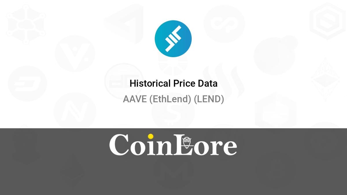 Aave [OLD] (LEND) Historical Prices | CoinLore