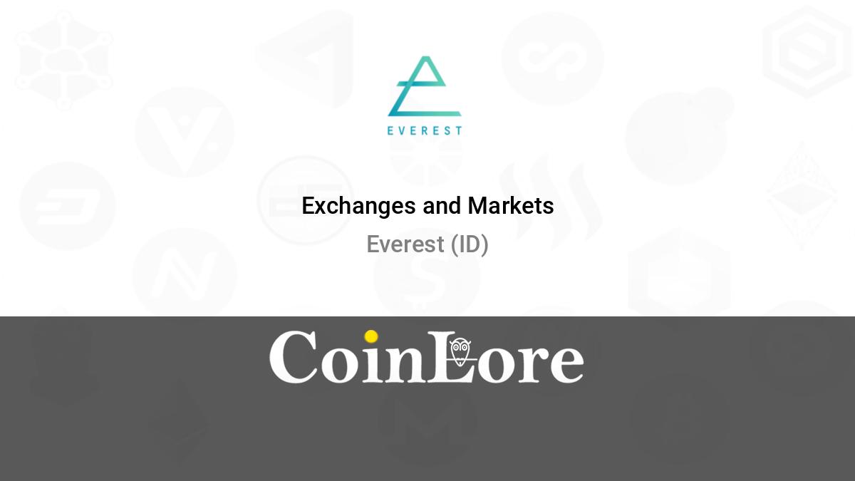 Everest (ID) Exchanges - Where to Buy,Sell,Trade | CoinLore