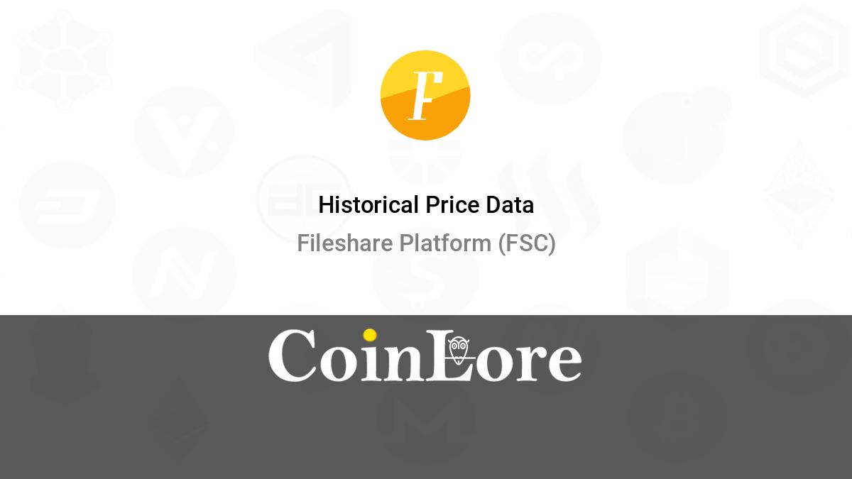 Fileshare Platform (FSC) Historical Prices | CoinLore