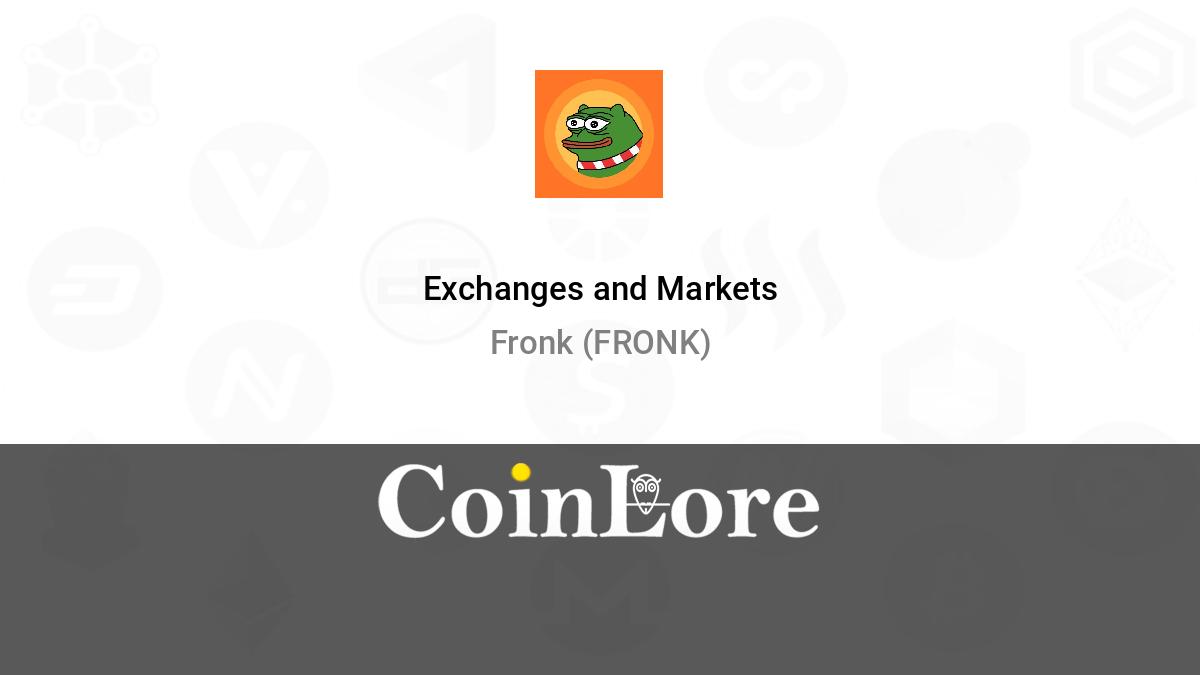 Fronk (FRONK) Donde Comprar | CoinLore