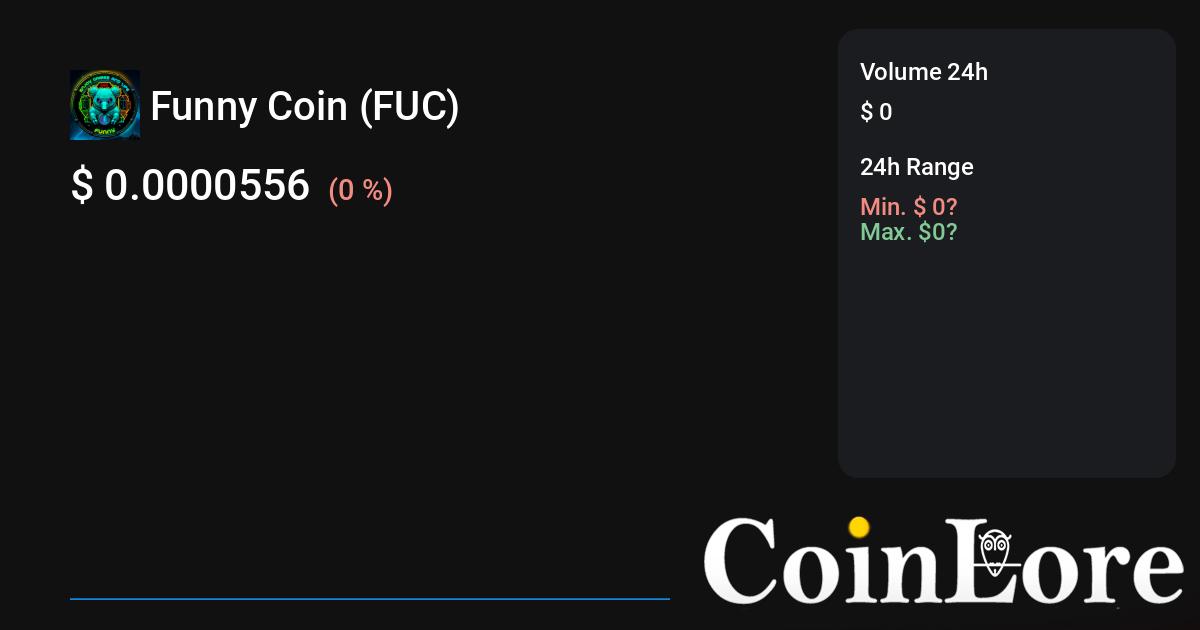 Funny Coin Price, Chart, Market Cap, FUC Coin Essentials | CoinLore