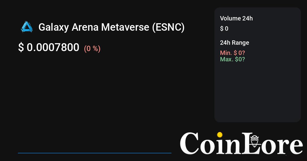 Galaxy Arena Metaverse Price, Chart, Market Cap, ESNC Coin Essentials ...