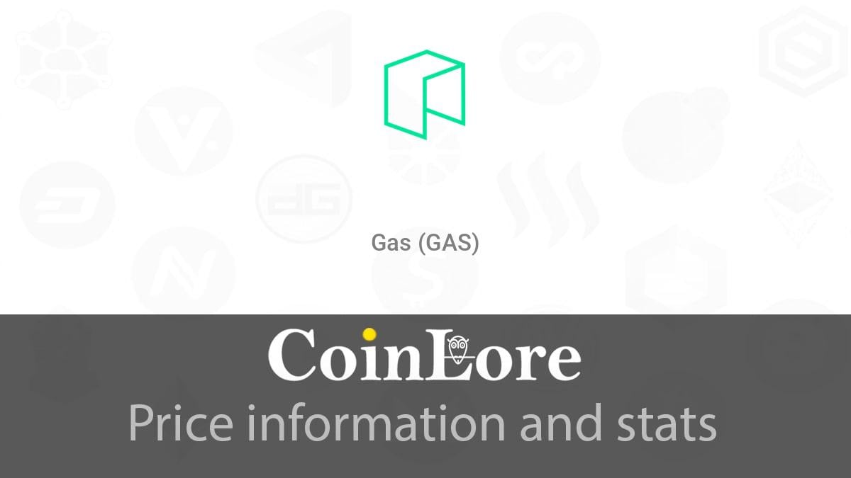 Gas Price, Chart, Market Cap, GAS Coin Essentials | CoinLore