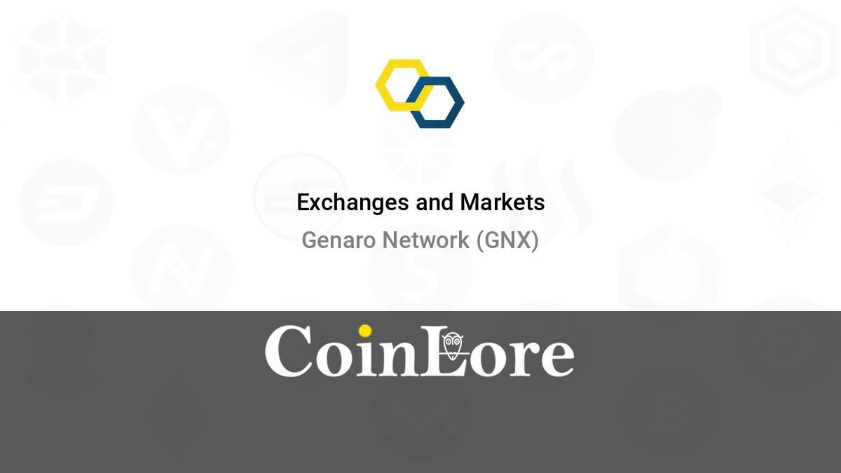 제나로네트워크 (GNX) 거래소 | CoinLore