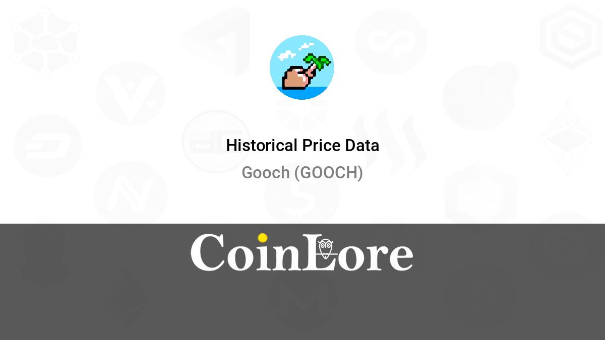 Gooch (GOOCH) Historical Prices | CoinLore