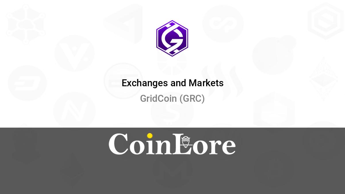 GridCoin (GRC) どこで 買う べき | CoinLore