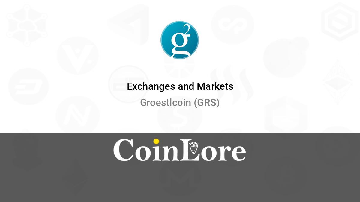 그로스톨코인 (GRS) 거래소 | CoinLore