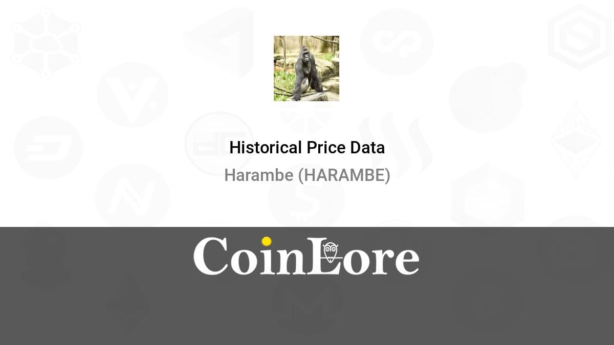 Harambe (HARAMBE) Historical Prices | CoinLore