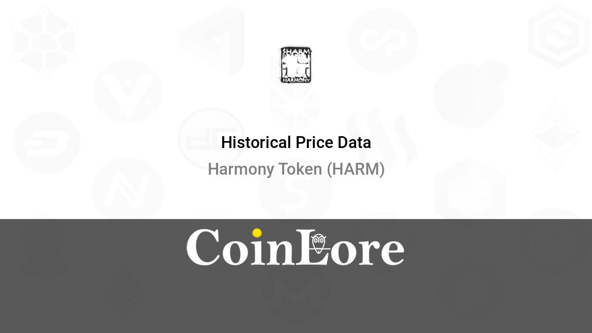 Harmony Token (HARM) Historical Prices | CoinLore