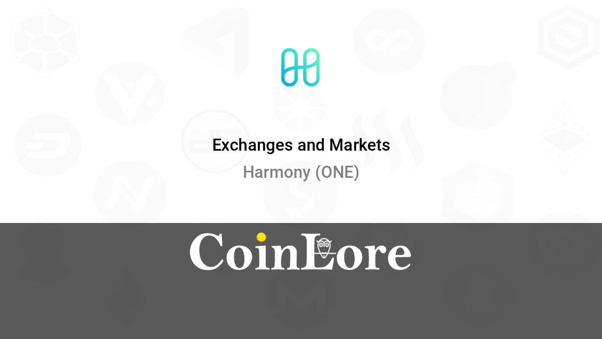 하모니 (ONE) 거래소 | CoinLore