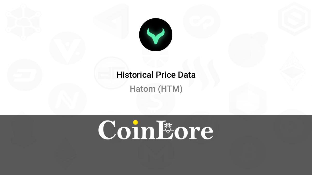 Hatom (HTM) Historical Prices | CoinLore