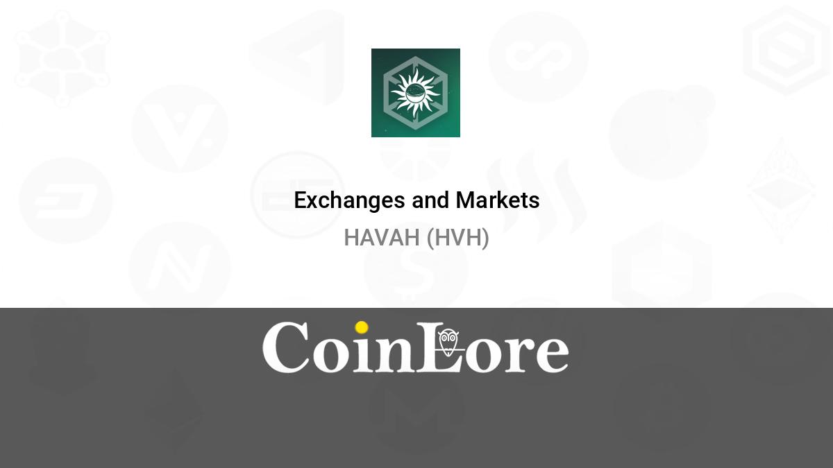 HAVAH (HVH) Exchanges - Where to Buy,Sell,Trade | CoinLore