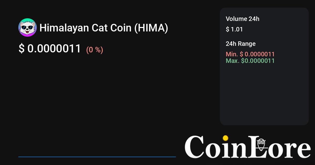 Himalayan Cat Coin Price, Chart, Market Cap, HIMA Coin Essentials ...