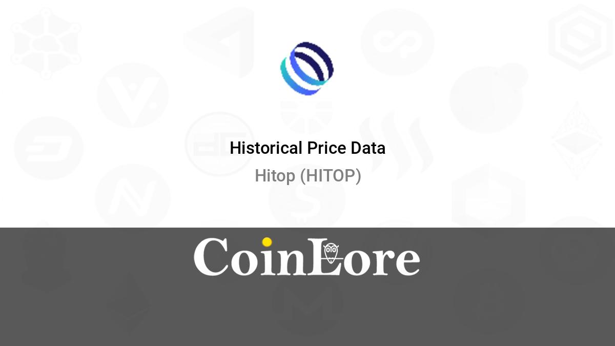 Hitop (HITOP) Historical Prices | CoinLore