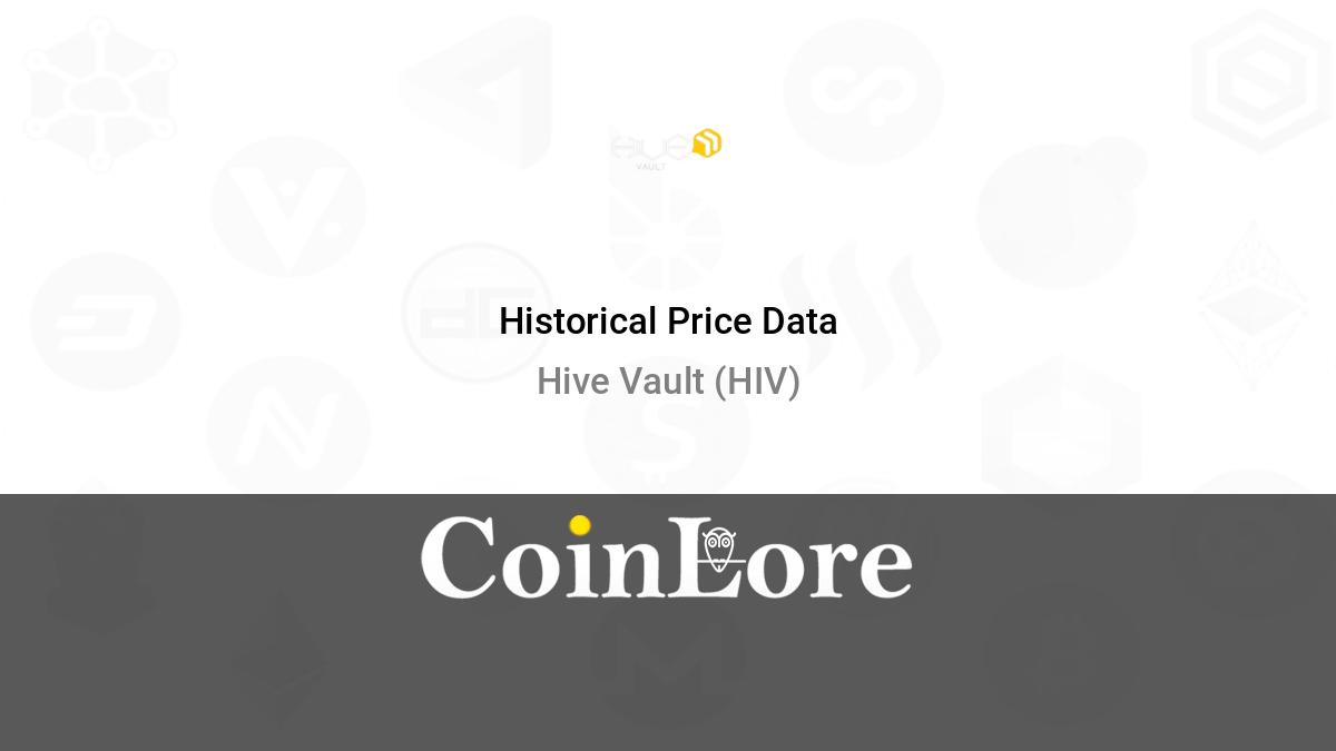 Hive Vault (HIV) Historical Prices | CoinLore