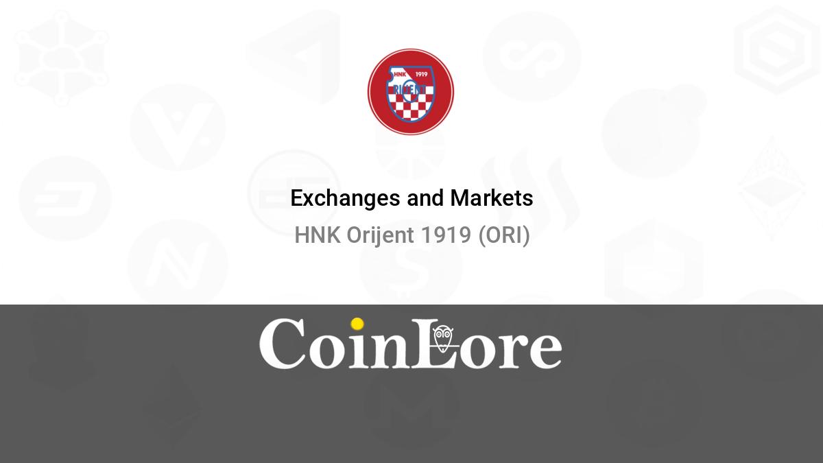 HNK Orijent 1919 (ORI) Exchanges - Where to Buy,Sell,Trade | CoinLore