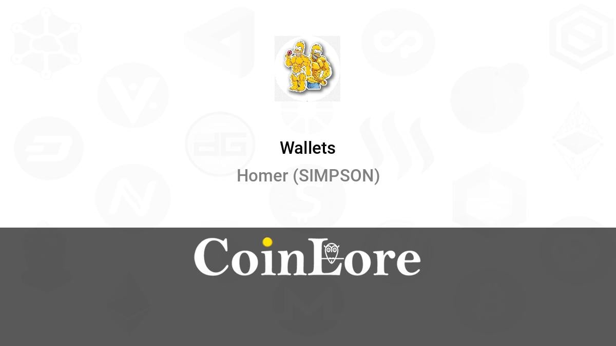 List of Top Homer (SIMPSON) Wallets | CoinLore