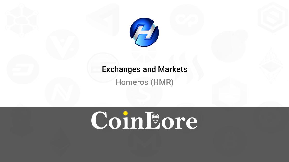 Homeros (HMR) 거래소 | CoinLore