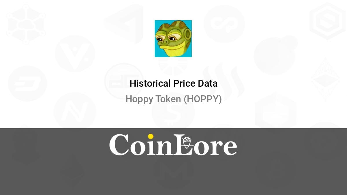 Hoppy Token (HOPPY) Historical Prices | CoinLore