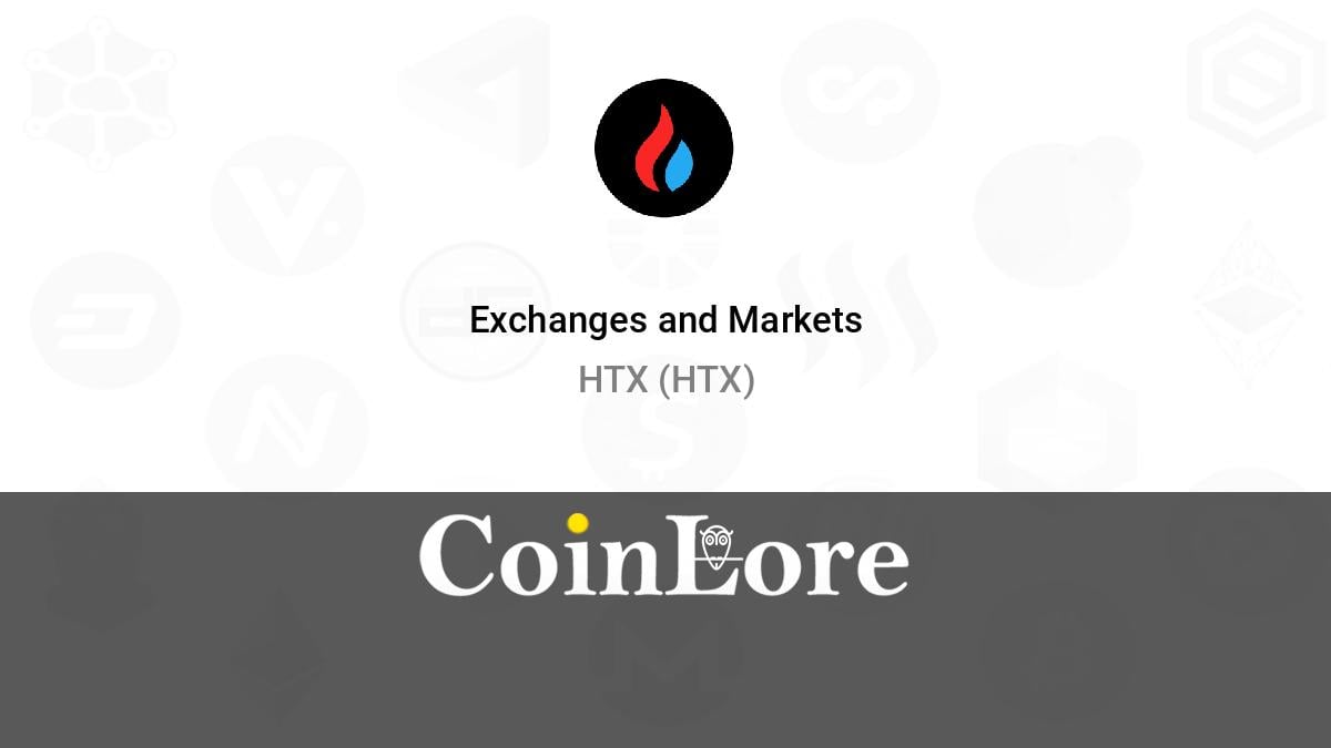HTX (HTX) Exchanges - Where to Buy,Sell,Trade | CoinLore
